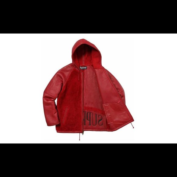 Supreme | Jackets & Coats | Supreme Reversed Shearling Hooded Jacket ...